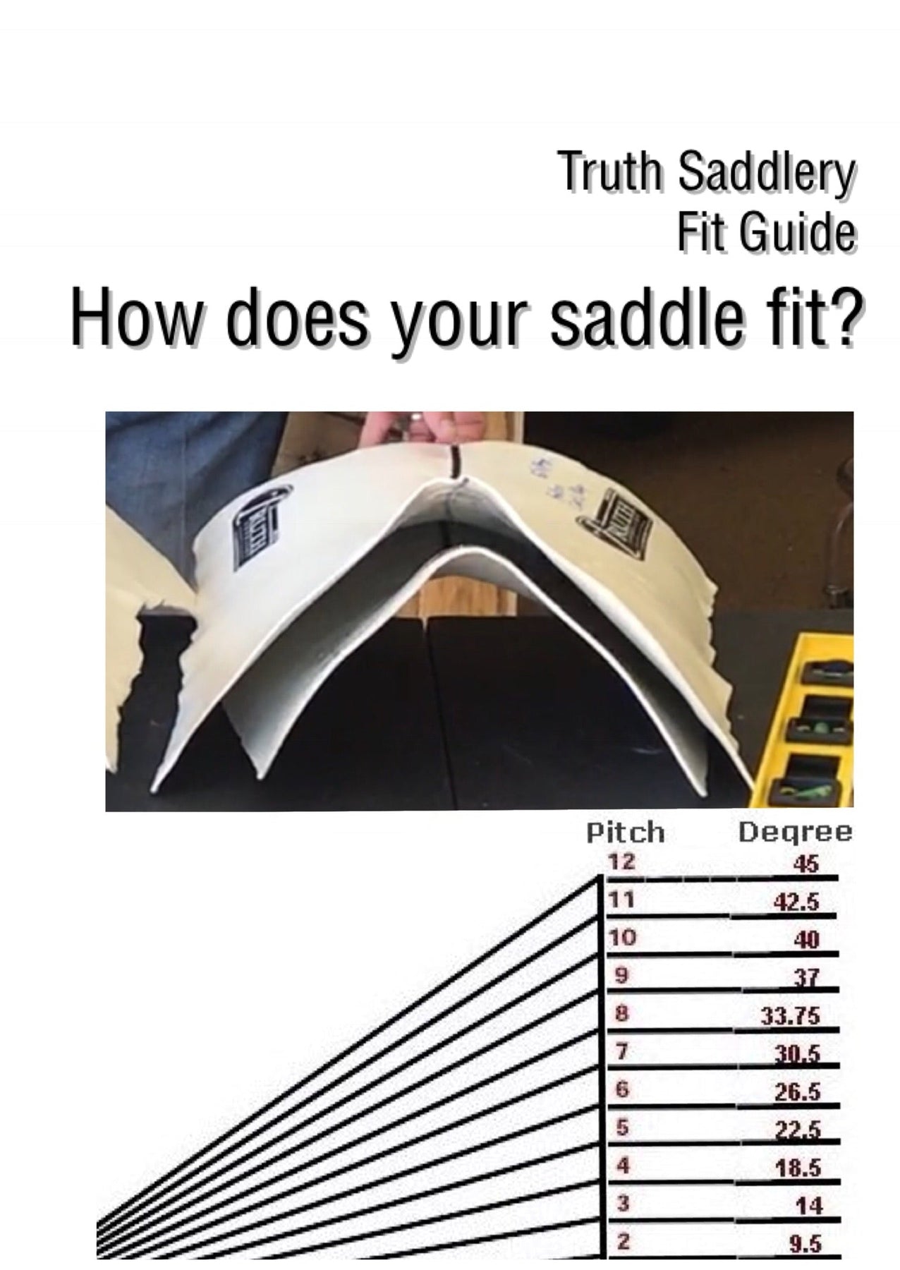 Truth Fit Kit - #TruthFitKit Custom DIY Saddle Fitting Kit – Truth Brands